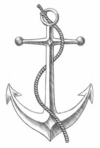 How To Draw An Anchor – Step By Step | The Drawing Journey