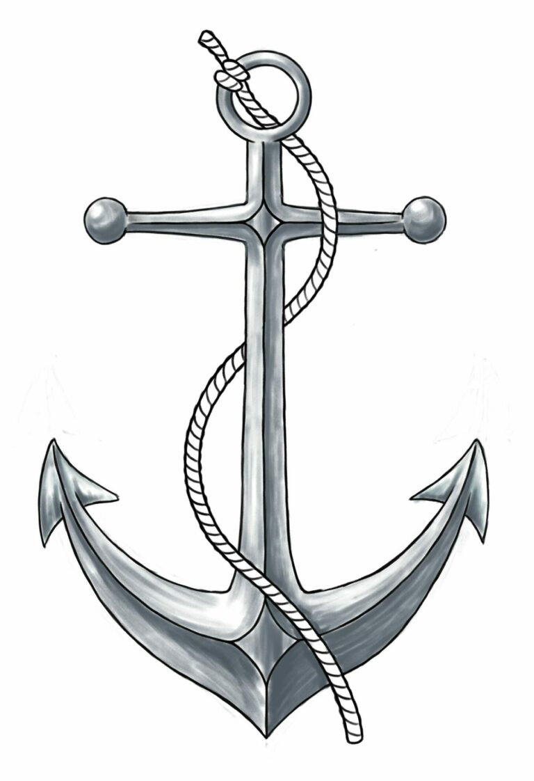 How To Draw An Anchor – Step By Step | The Drawing Journey