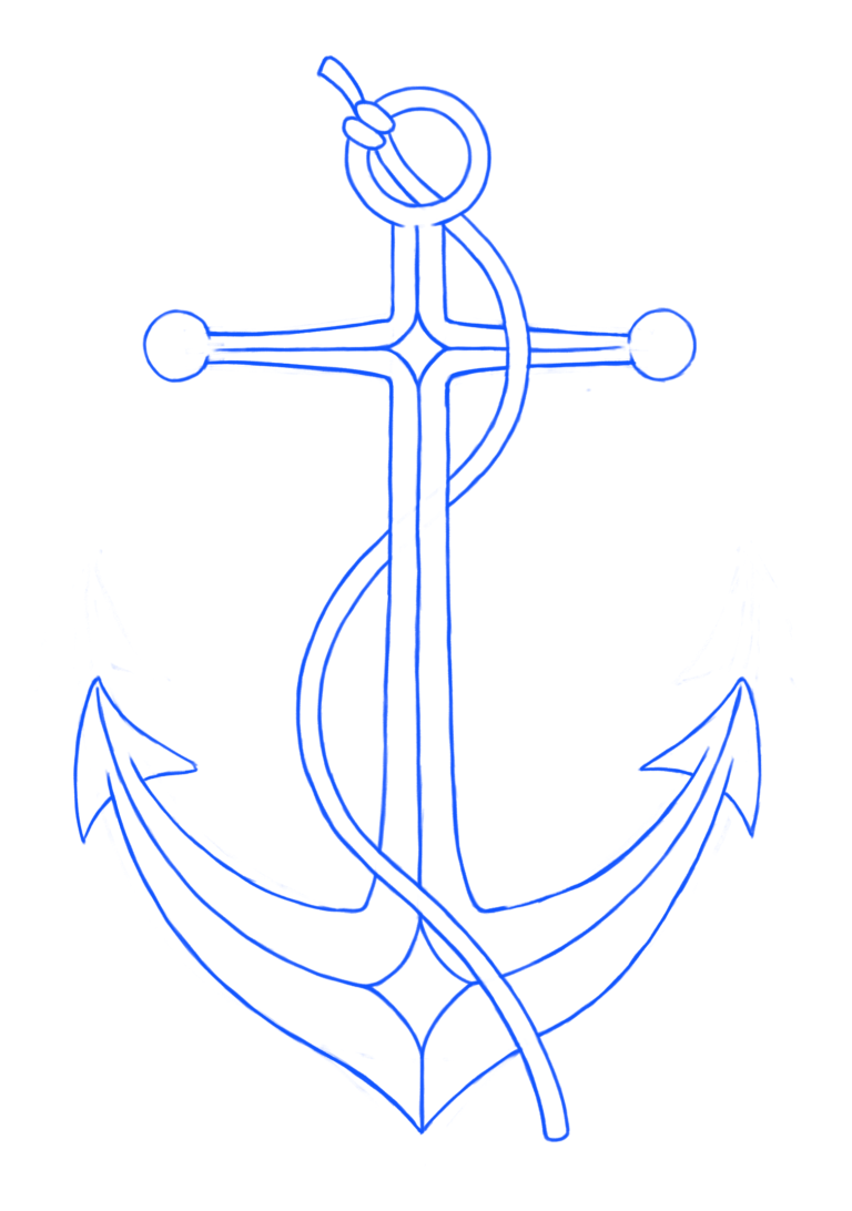 How To Draw An Anchor – Step By Step | The Drawing Journey